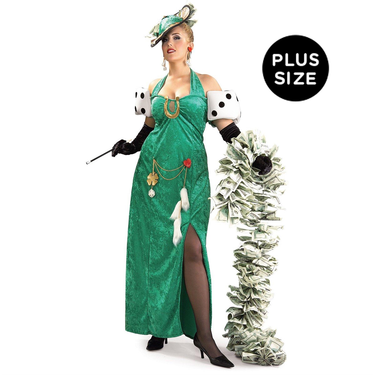 Lady Luck Adult Plus Costume - SpicyLegs.com