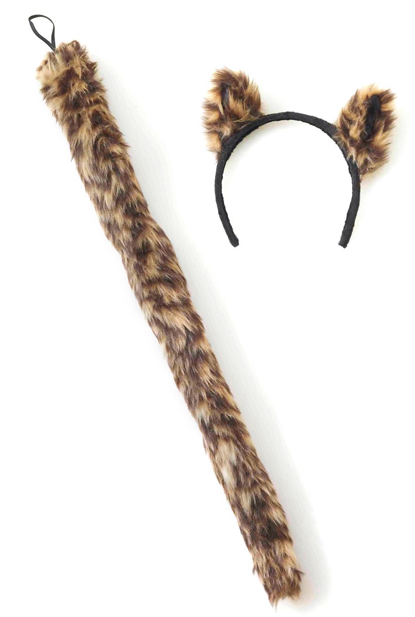 Cougar Ears and Tail Accessory Kit (Adult) - SpicyLegs.com