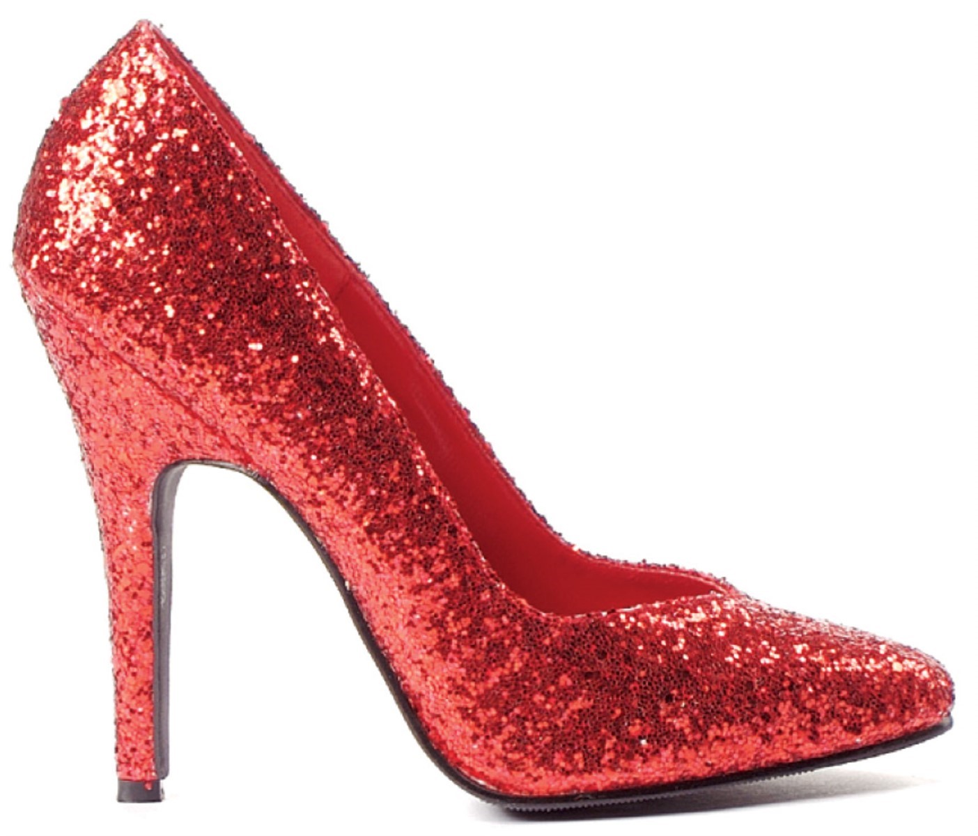 Women's Red Glitter Pumps - SpicyLegs.com