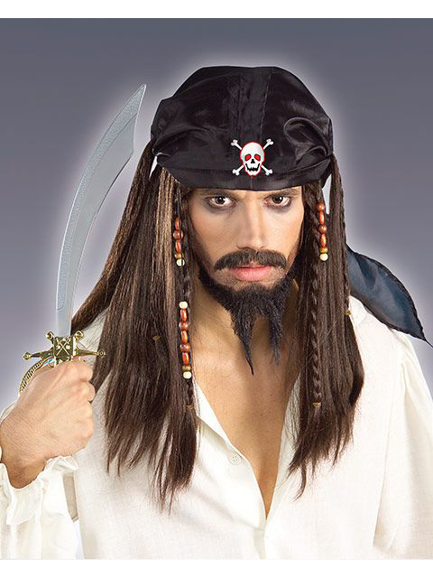 Caribbean Pirate Wig Adult - SpicyLegs.com