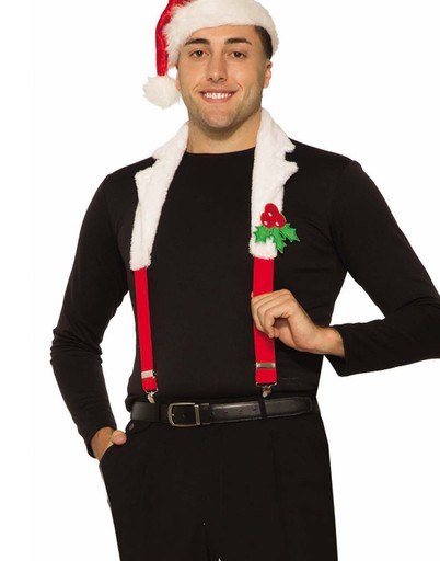Christmas Suspenders with Collar - SpicyLegs.com