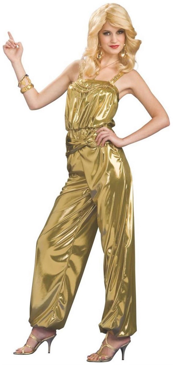 Adult Solid Gold Diva Costume - SpicyLegs.com