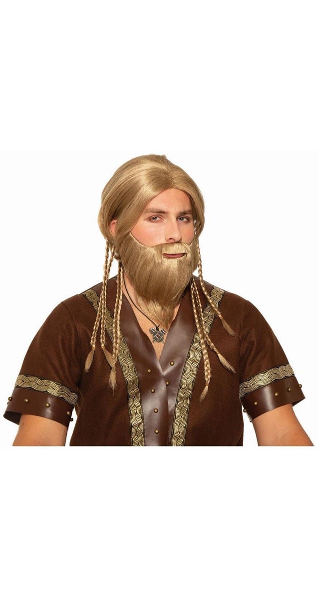 Deluxe Viking Moustache With Beard - SpicyLegs.com