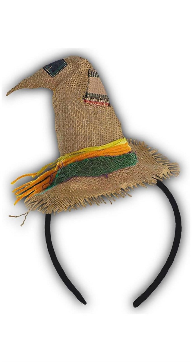 Mini Scarecrow Hat Headband - SpicyLegs.com