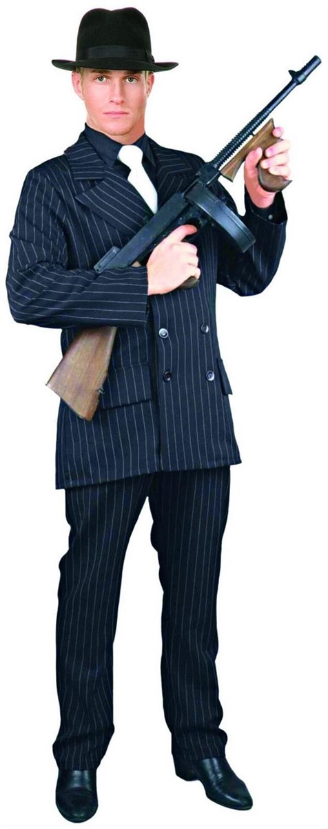 Gangster Suit-4 Button Costume - SpicyLegs.com