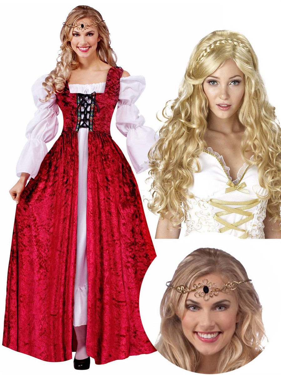 Fairy Tale Princess Bride Buttercup Costume Kit - SpicyLegs.com