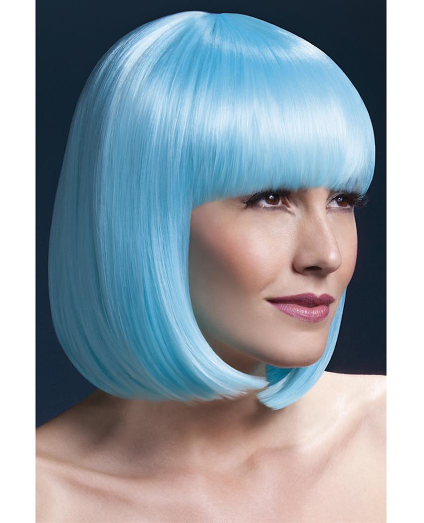 Smiffy The Fever Wig Collection Elise - Neon Aqua - SpicyLegs.com