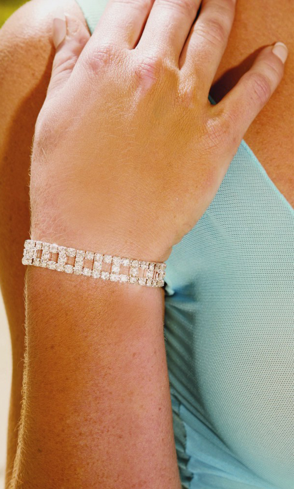 Rhinestone stretch bracelet - SpicyLegs.com