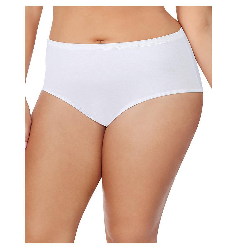 Just My Size Cotton Tagless Brief Panties — 5 Pack Basic Assortment