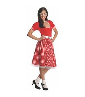 Womens Sexy 50S Nerd Girl Costume - SpicyLegs.com